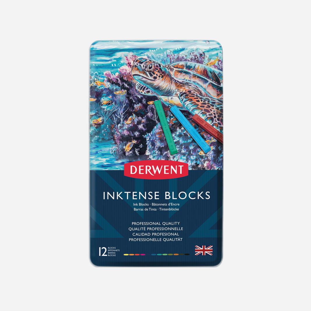 DERWENT INKTENSE BLOCKS TIN 12