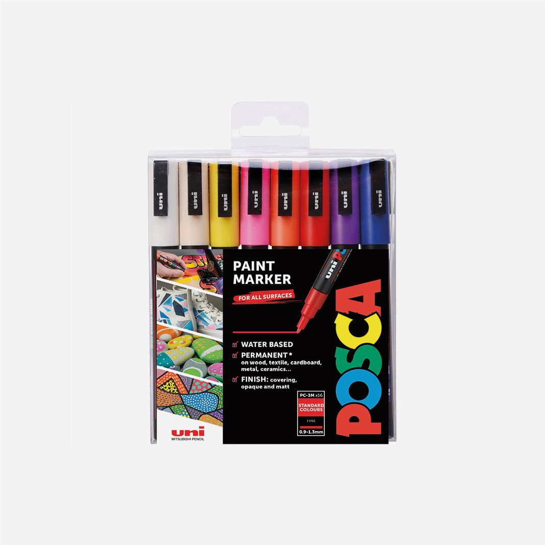 POSCA MARKER PC-3M 16PC BUMPER PACK