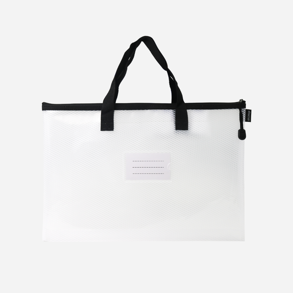 ABACUS ESSENTIALS HANDLED A3+ ZIP MESH GUSSET BAG